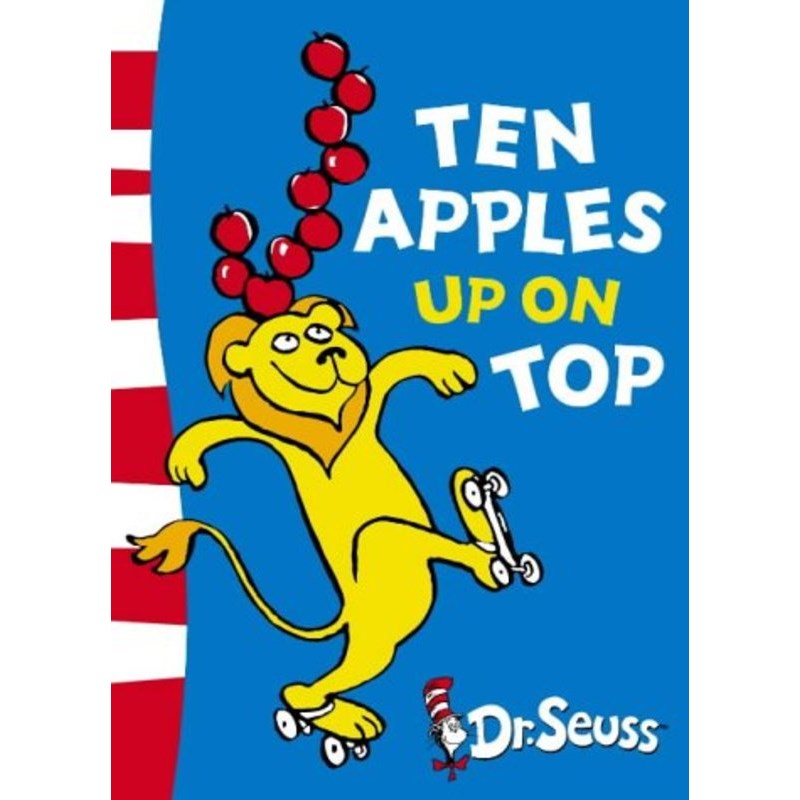 原版童书Ten Apples Up on Top苏斯博士绿色系列:头上的10个苹果