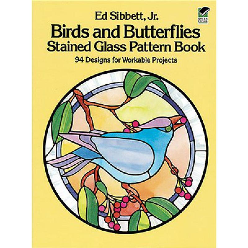 Birds and Butterflies Stained Glass Pattern ...