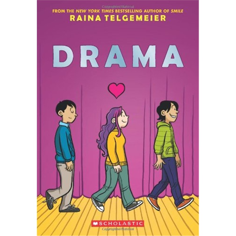 戏剧 英文原版 Drama Raina Telgemeier 英文漫画