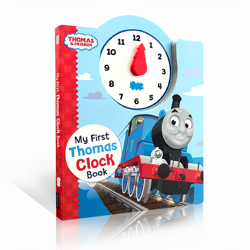 英文原版 时钟纸板书宝宝 时间管理Thomas and Friends