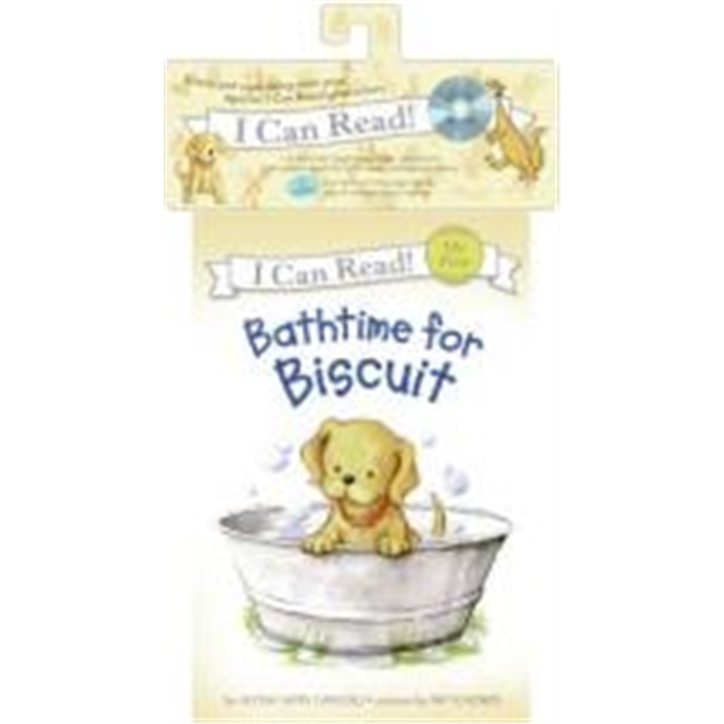 饼干狗 英文原版 绘本 Bathtime for Biscuit Book and CD