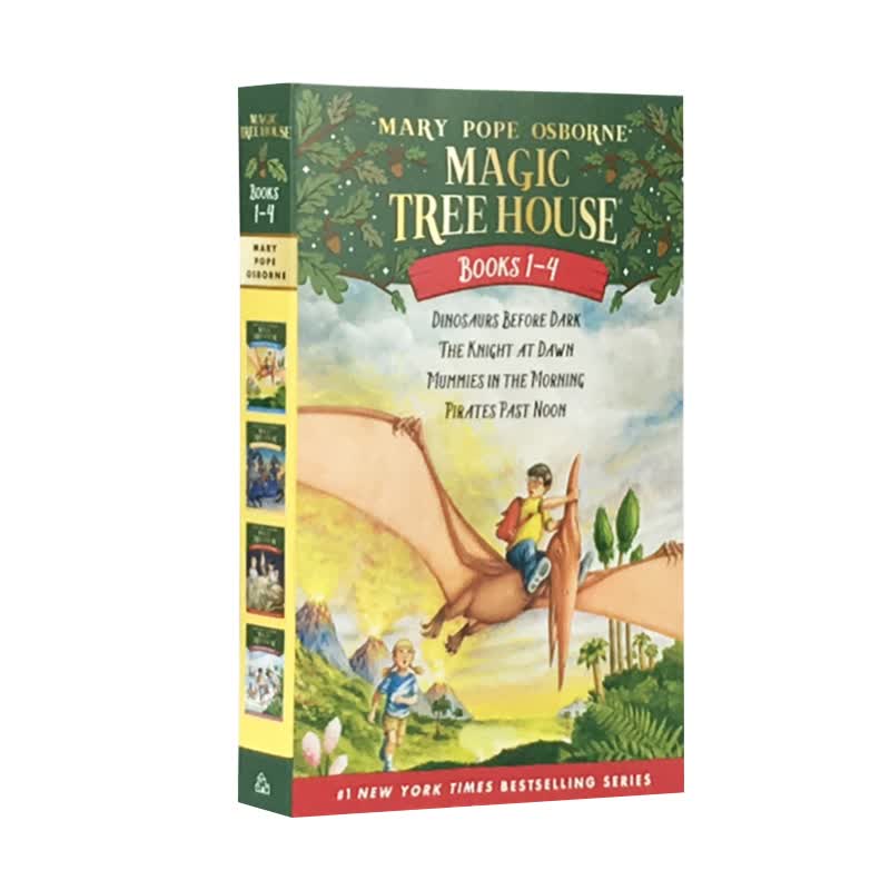 神奇树屋1-4盒装 英文原版 Magic Tree House 玛丽?波?奥斯本 儿童探险文学 小说 系列章节书 6-12岁