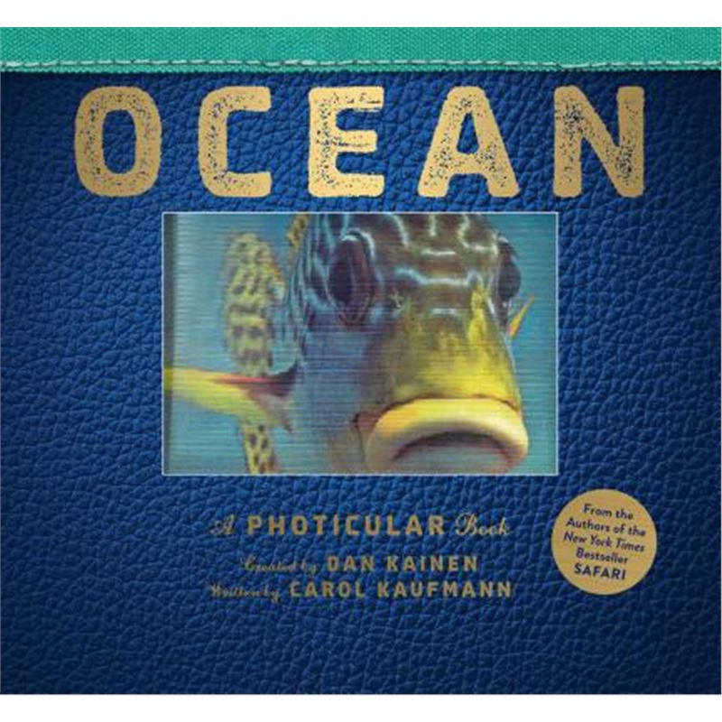 英文原版 Ocean: A Photicular Book 海洋 3D立体 会动的书 光与影3D立体视觉儿童书 原版进口童书  精装