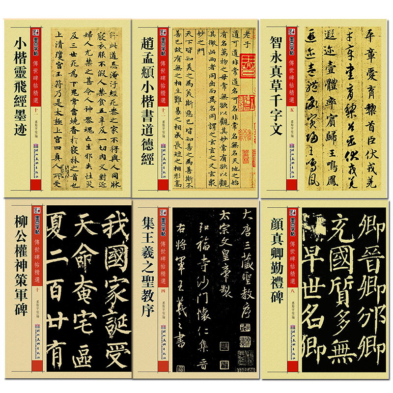 墨点字帖·传世碑帖精选（套装6册）