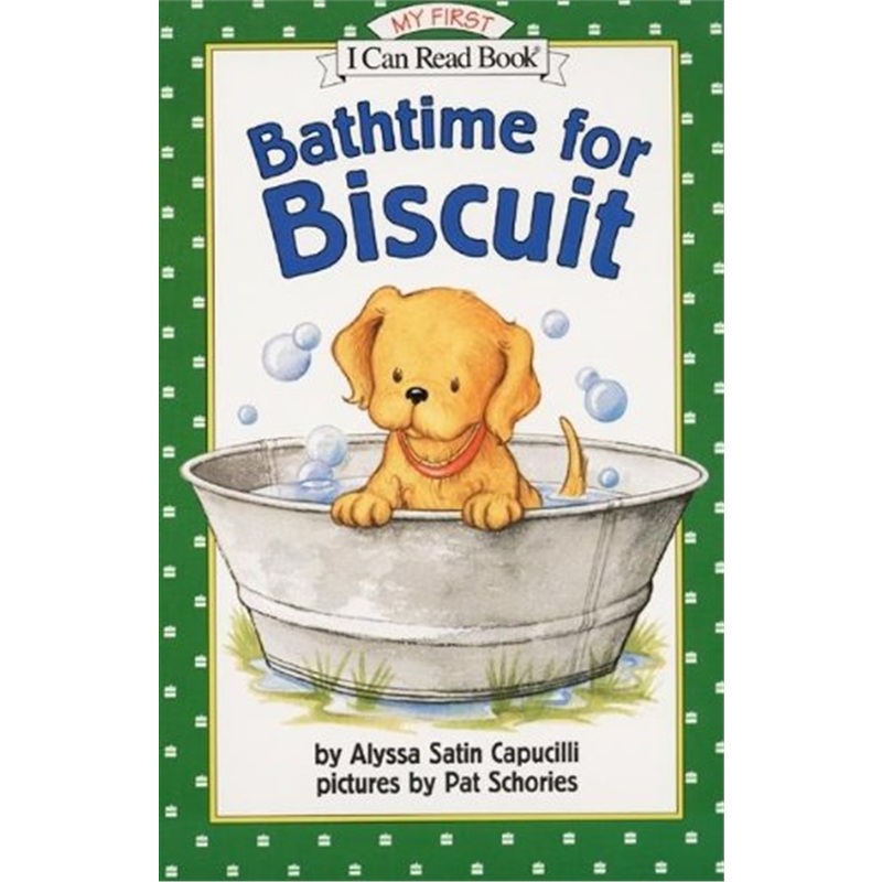 饼干狗 英文原版 绘本Bathtime for Biscuit