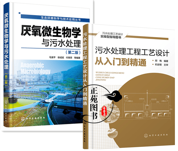 厌氧微生物学与污水处理 第2版+污水处理工程工艺设计从入门到精通 污水处理工程设计实战书籍