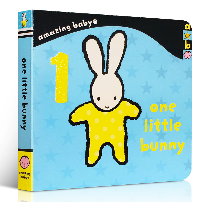 英文原版进口 Little Bunny 宝宝启蒙认知洞洞翻翻纸板书