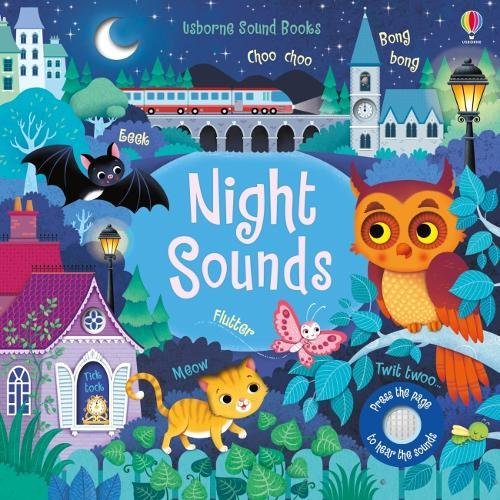 英文原版绘本 奇妙触摸发声书 夜晚的声音Night Sounds 聆听夜晚的各种声音 Usborne