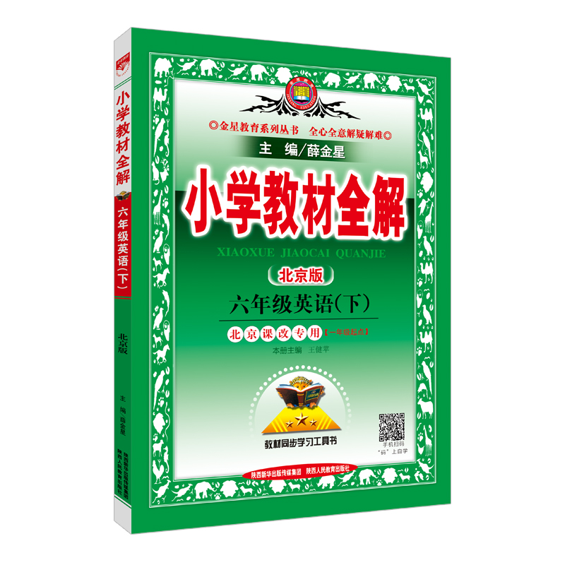 小学教材全解 六年级英语下 北京课改版 2018春