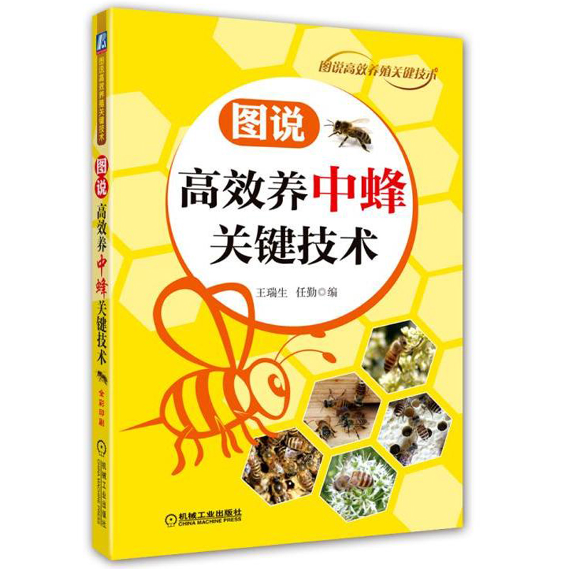 图说高效养中蜂关键技术 中蜂养殖技术书 养蜂书 病敌害防治技术 蜜蜂养殖技术书 中蜂科学饲