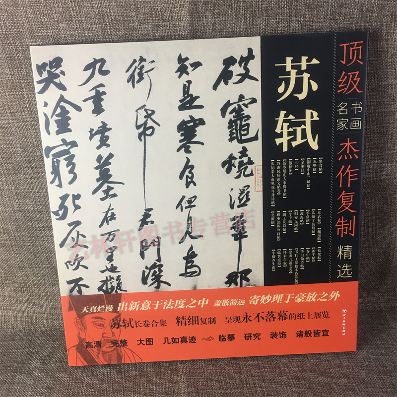 苏轼 行书 苏东坡书画名家杰作复制精选 苏轼 折页高清长卷 苏轼书法寒食帖心经金刚经赤壁赋得书帖