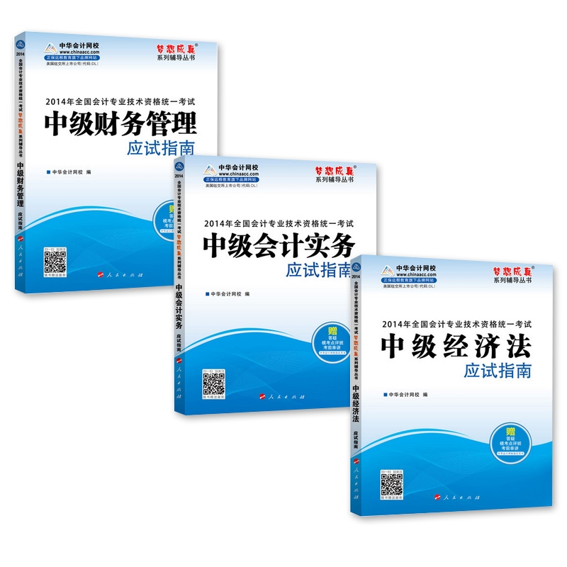 2014中级会计职称考试辅导·梦想成真应试指南：中级会计师（京东套装共3册）