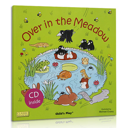 Over in the Meadow, with CD (Classic Books with Holes) 大草甸上 英文原版