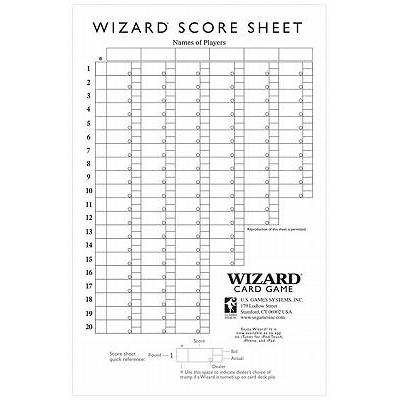 Wizard(r) Oversized Scorepads