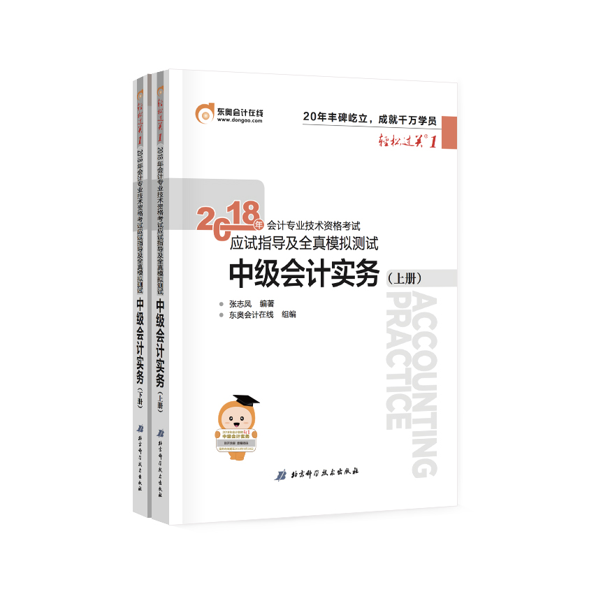 备考2019 中级会计职称2018教材东奥会计 轻松过关1 2018年会计专业技术资格考试应试指导及全真模拟测试：备考2019 中级会计实务（上下册）