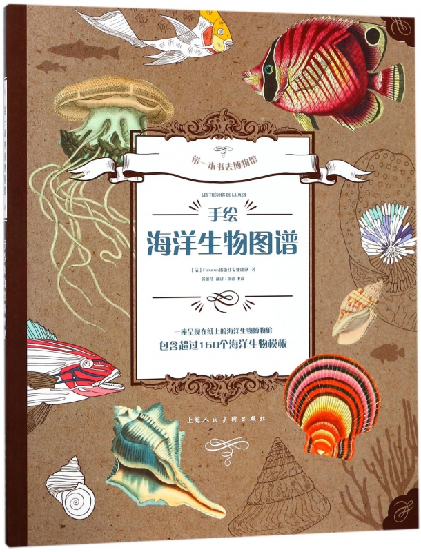 手绘海洋生物图谱/带一本书去博物馆