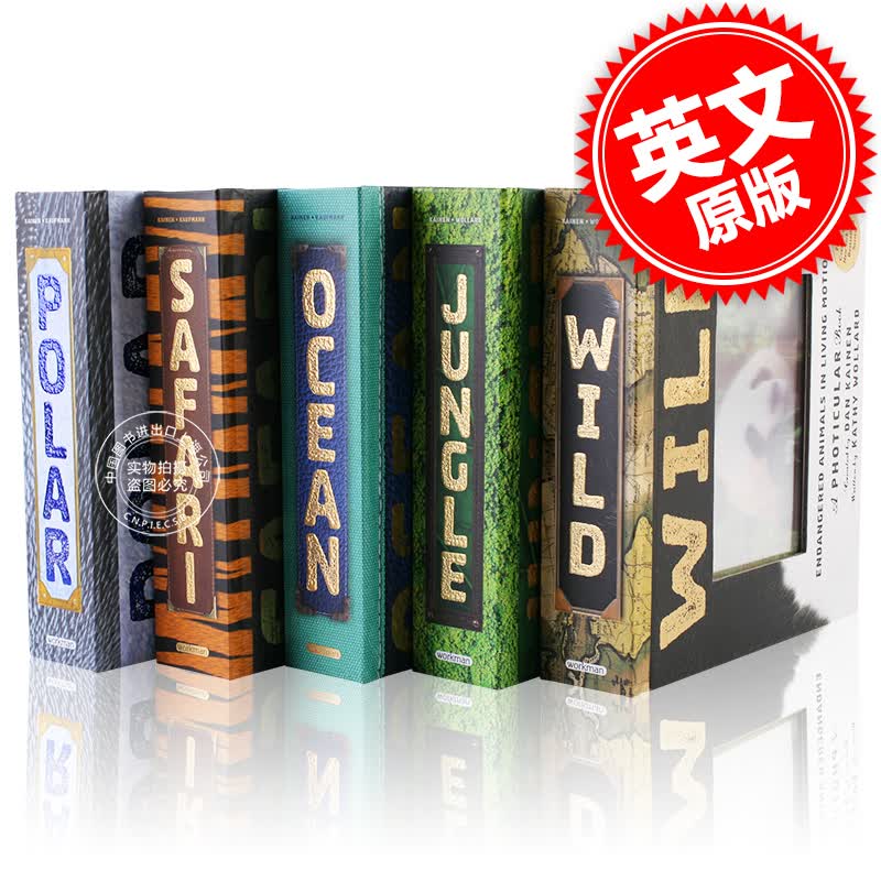 现货 会动的3D立体书5本套装 英文原版 A Photicular Book