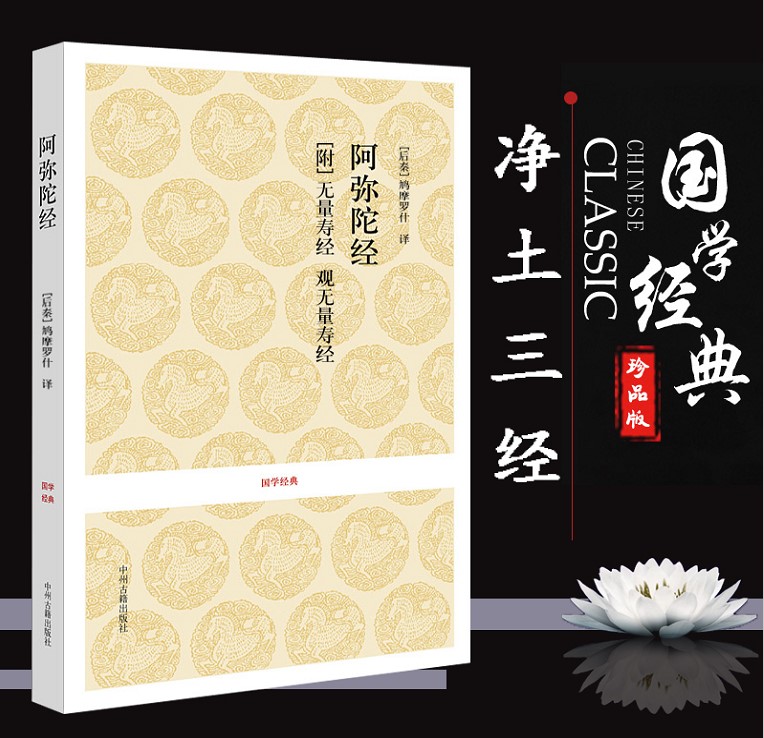 佛说阿弥陀经 佛说无量寿经 观无量寿佛经 鸠摩罗什译 净土三经国学经典净土宗佛经书籍宗教哲学佛教原典