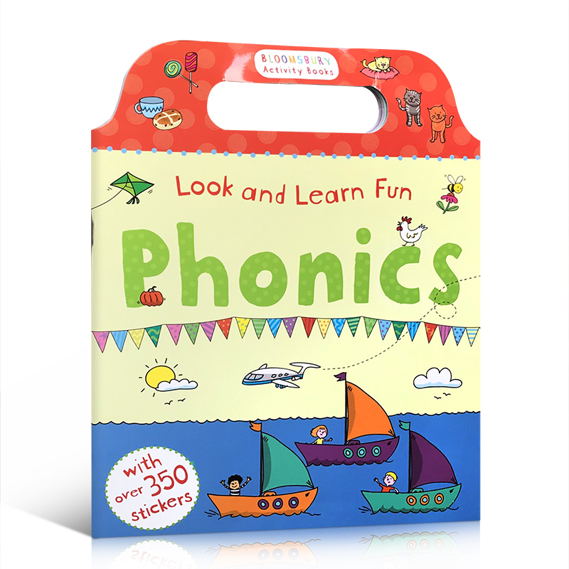 英文原版Look and Learn Fun Phonics儿童英语启蒙基础入门活动书