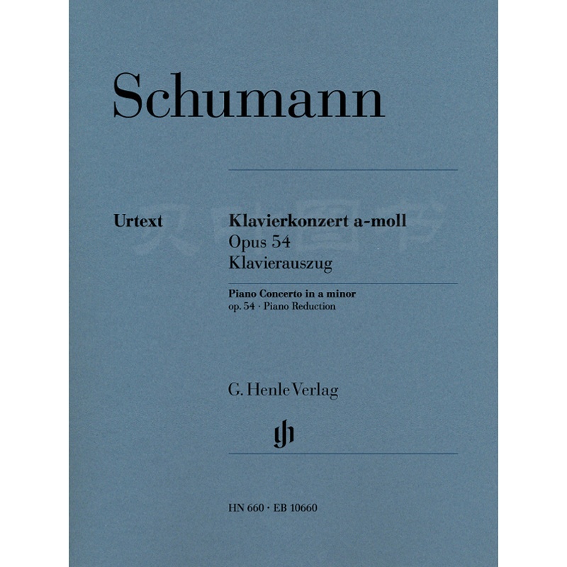 亨乐原版 舒曼 a小调钢琴协奏曲 Schumann Klavierkonzert KA HN660