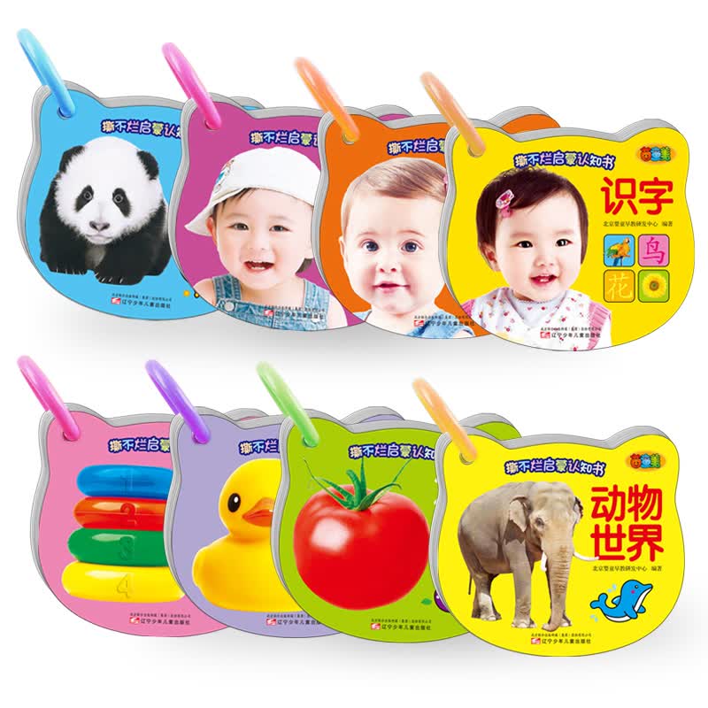 撕不烂启蒙认知书（乐园+世界+水果+认物+数数+识字+拼音+儿歌 套装全8册）