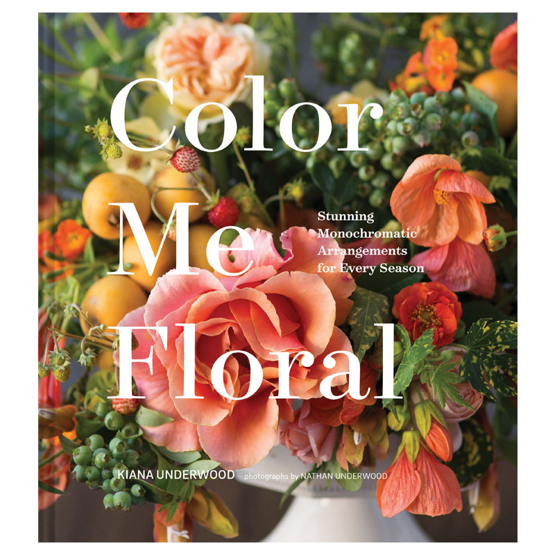 Color Me Floral着色花束：四季单色调插花设计室内插画搭配英文原版图书籍园艺绿植花卉善本图书