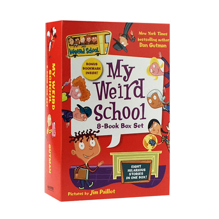 疯狂学校一季 1-8册限量套装 英文原版My Weird School 8-book box set校园题材经典初级章节书