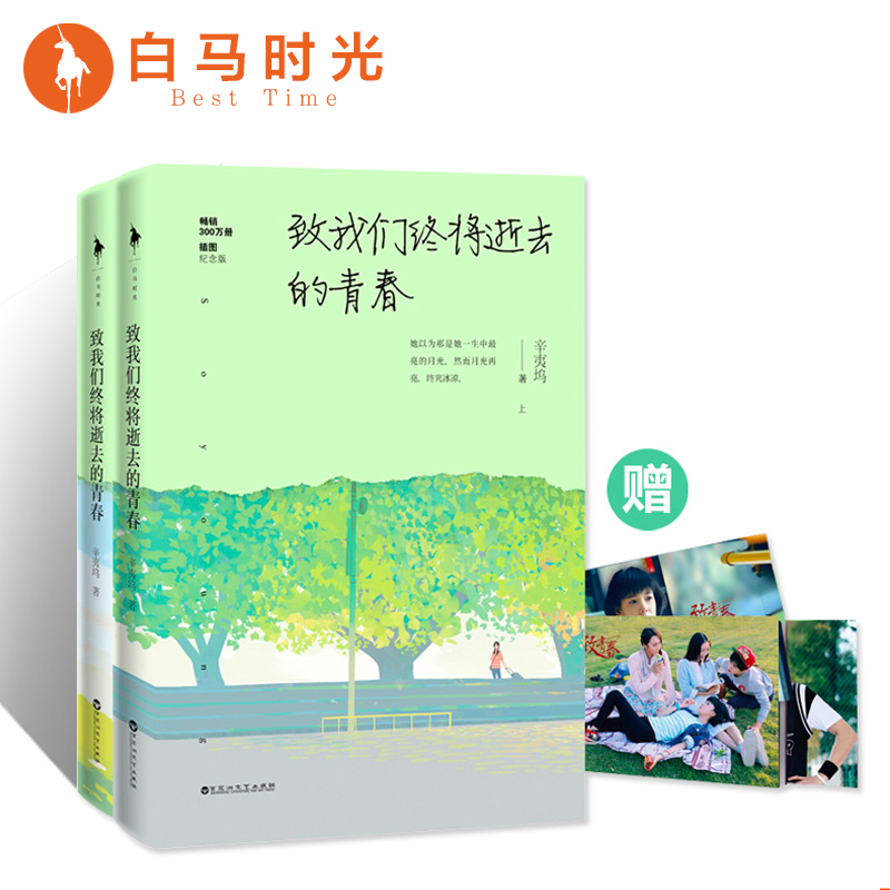 【官方自营】致我们终将逝去的青春.插图纪念版（套装共2册） 辛夷坞暖伤青春赚尽口碑之作，感动亿万读者