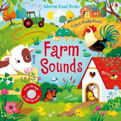 英文原版 奇妙触摸发声书 农场 Farm Sounds 聆听农场的各种声音 Usborne低幼启蒙