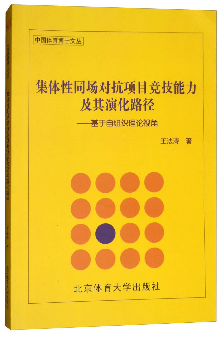 集体性同场对抗项目竞技能力及其演化路径：基于自组织理论视角/中国体育博士文丛