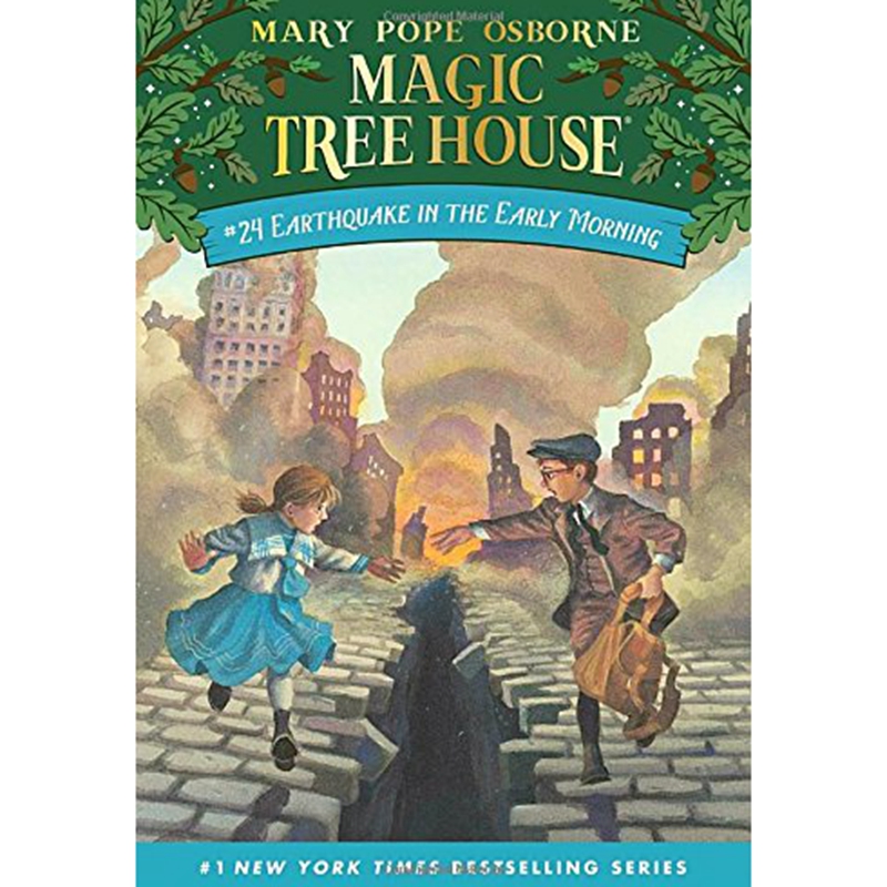 Magic Tree House 24神奇树屋24；绝命大地震 英文原版 Earthquake in the Early Morning