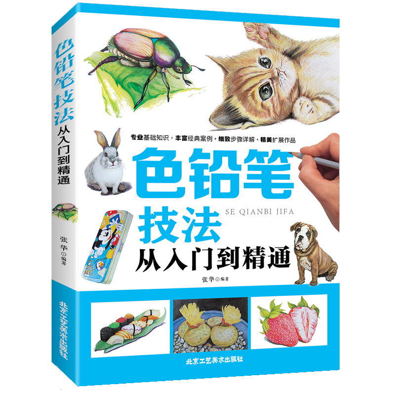 色铅笔技法从入门到精通 零基础学画画 色铅笔绘画新手入门教程彩铅画绘制技巧基础教程书籍
