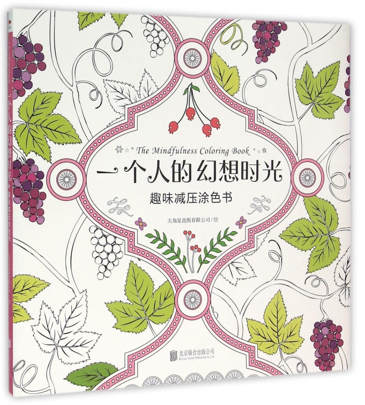 一个人的幻想时光(趣味减压涂色书) 神秘解减压 成人填涂图鸦色手绘本 亲子趣味填色游戏 图案色彩