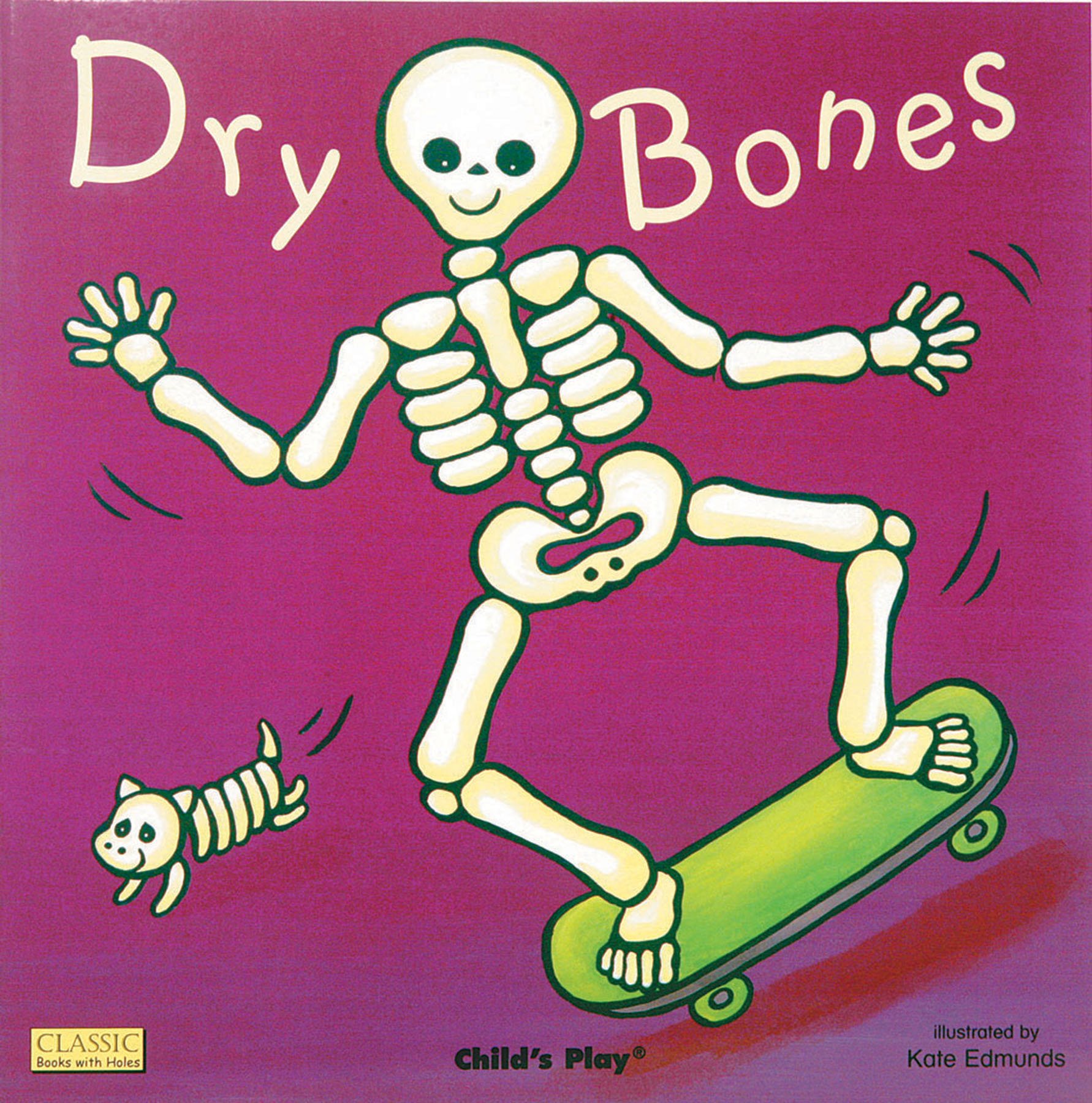 英文原版 廖彩杏书单推荐 儿歌纸板洞洞书 Dry Bones 干枯的骨头 Child's