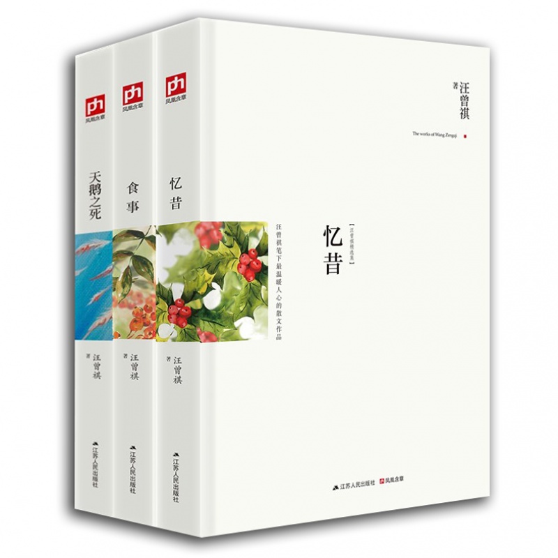汪曾祺装选集（全三册）忆昔+天鹅之死+食事散文人间草木