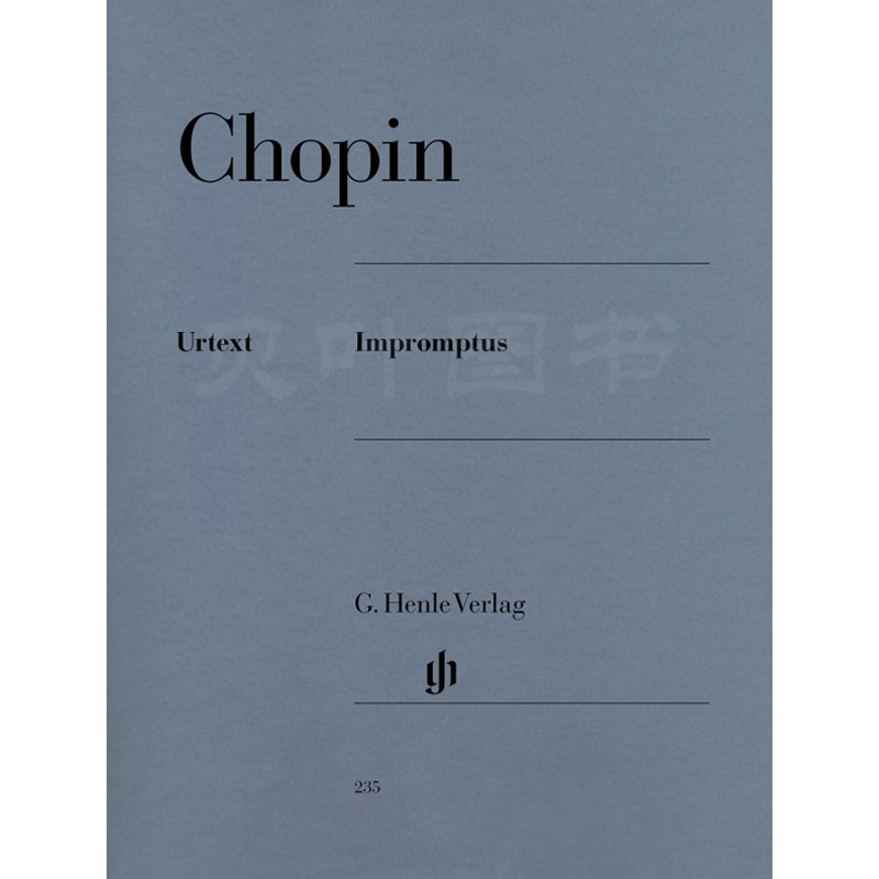 亨乐原版 肖邦 即兴曲 Chopin Impromptus br. 钢琴独奏 HN235