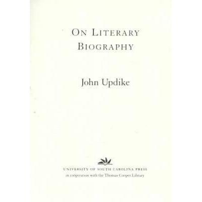 On Literary Biography