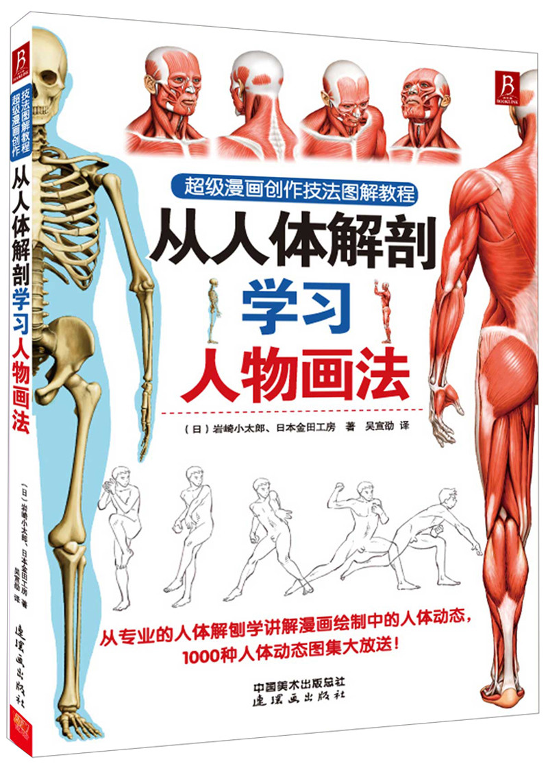 超级漫画创作技法图解教程：从人体解剖学习人物画法