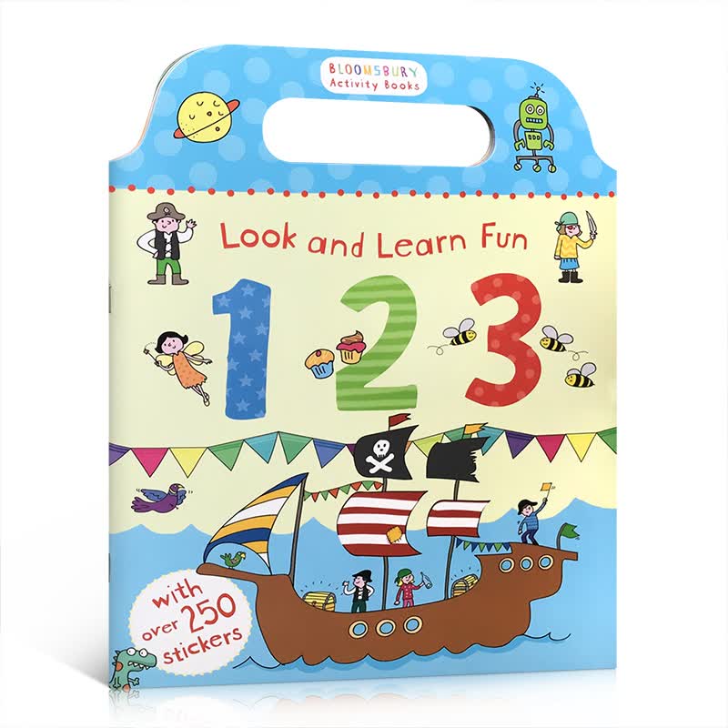 英文原版Look and Learn Fun 123儿童启蒙英语基础入门练习册