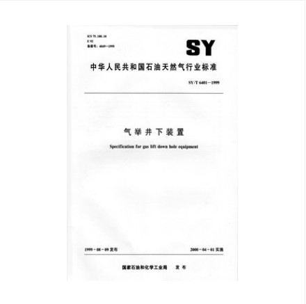 SY/T 6401-1999 气举井下装置
