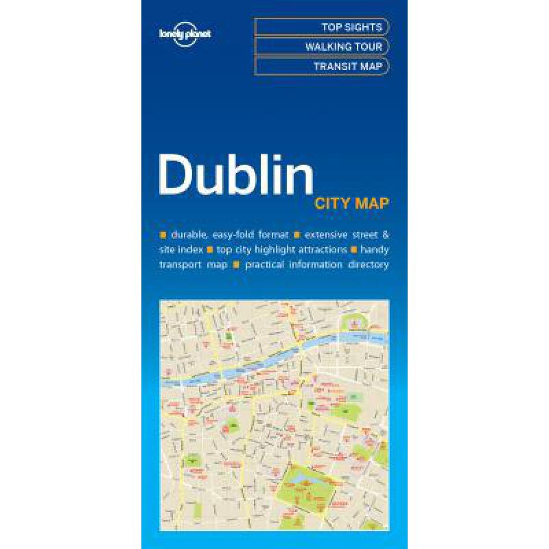 Lonely Planet Dublin City Map 1