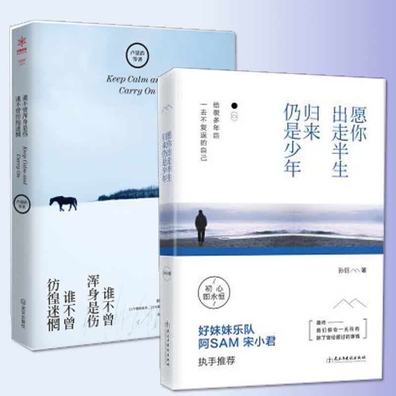 全2册 愿你出走半生归来仍是少年+谁不曾浑身是伤，谁不曾彷徨迷惘 散文随笔青春励志 书籍