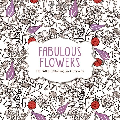 现货 英文原版 Fabulous Flowers 减压涂鸦填色手绘 秘密花园系