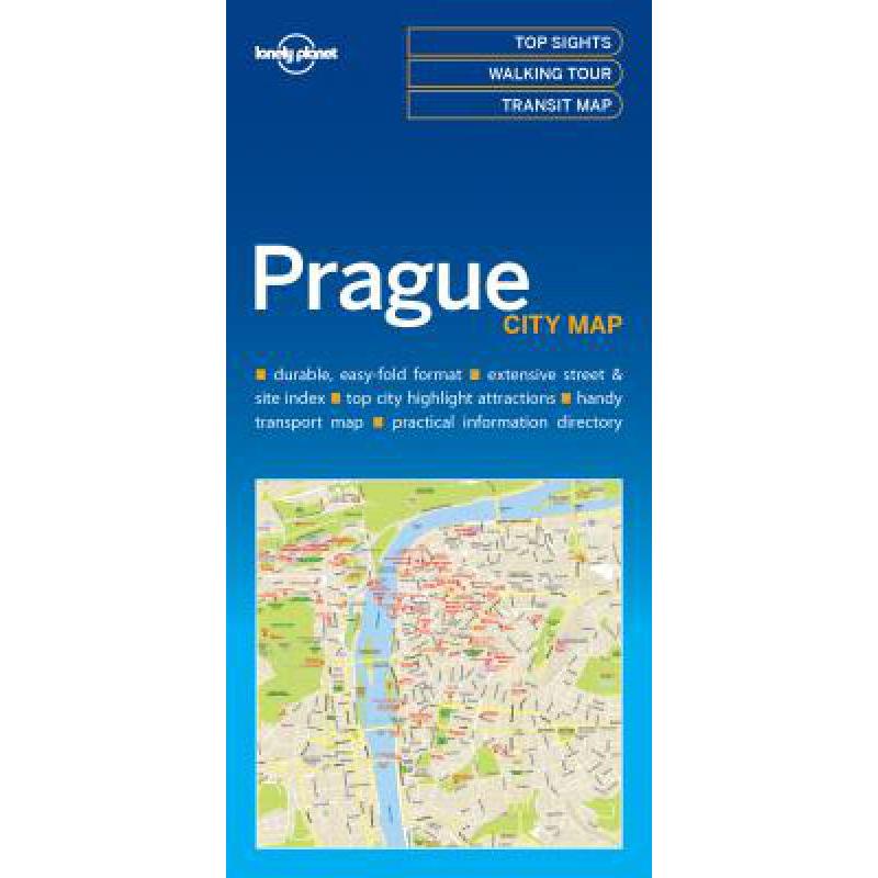Lonely Planet Prague City Map 1