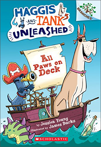 学乐 大树系列 狗狗坦克和哈吉斯2：挖掘恐龙 进口原版桥梁书 Haggis And Tank Unleashed 2：Digging for Dinos （6-12岁）