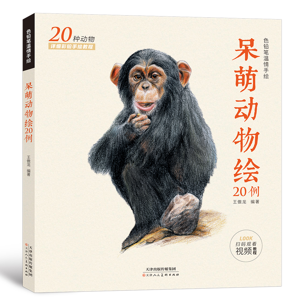 呆萌动物绘20例 赠高清教学视频