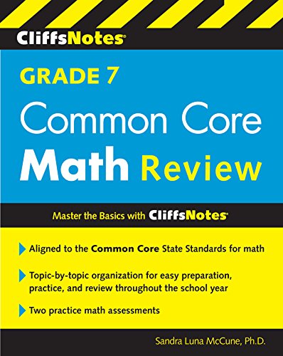 Cliffsnotes Grade 7 Common Core Math