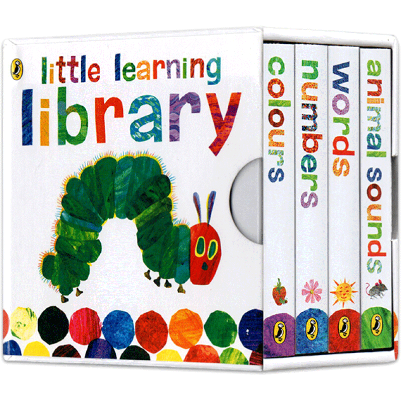 The Very Hungry Caterpillar 4册 好饿的毛毛虫 英文原版绘本 手掌书