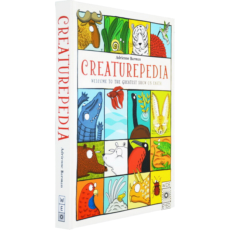 英文原版绘本 Creaturepedia 艺术视觉惊艳画册科普动物百科全书