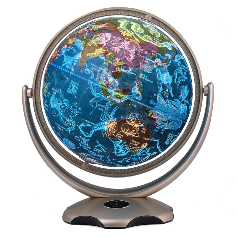 博目 26cm奇幻星座地球仪（金色支架）办公用品 教学研究摆件 儿童玩具 创意礼品 办公书房装饰【以【已您下单选择的系列、颜色发货】